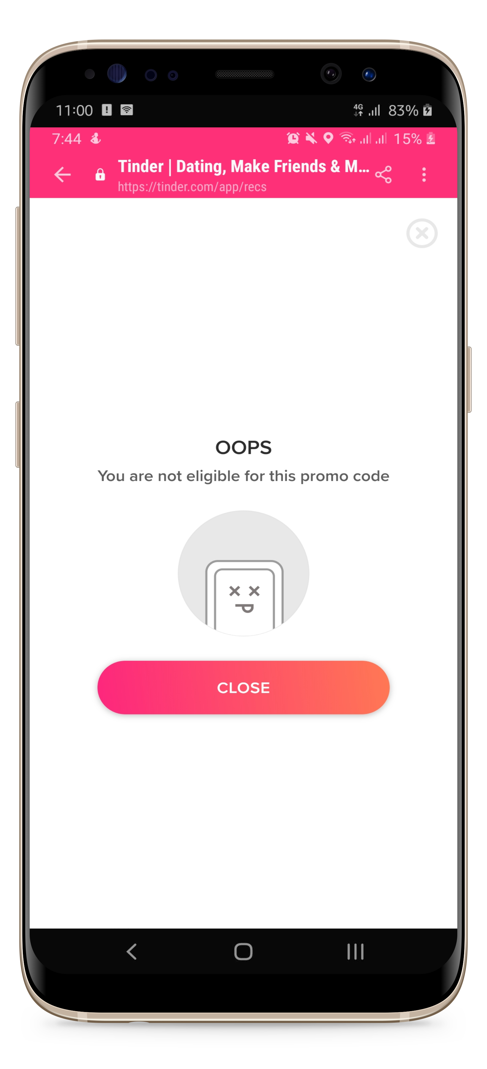 I can’t redeem a Tinder gift code. How can I fix it? – Codashop ປະເທດລາວ (Laos)